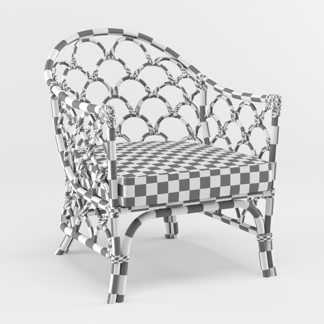 Arm chair panama 3D model - TurboSquid 1304501