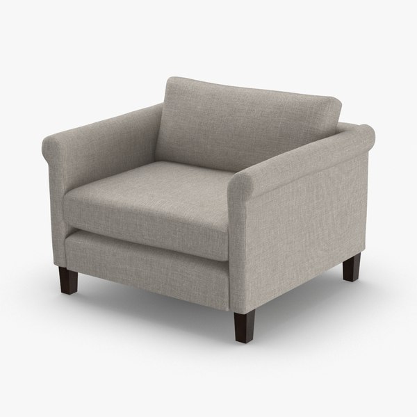 Transitional-2-seater-sofa 3D model - TurboSquid 1270422