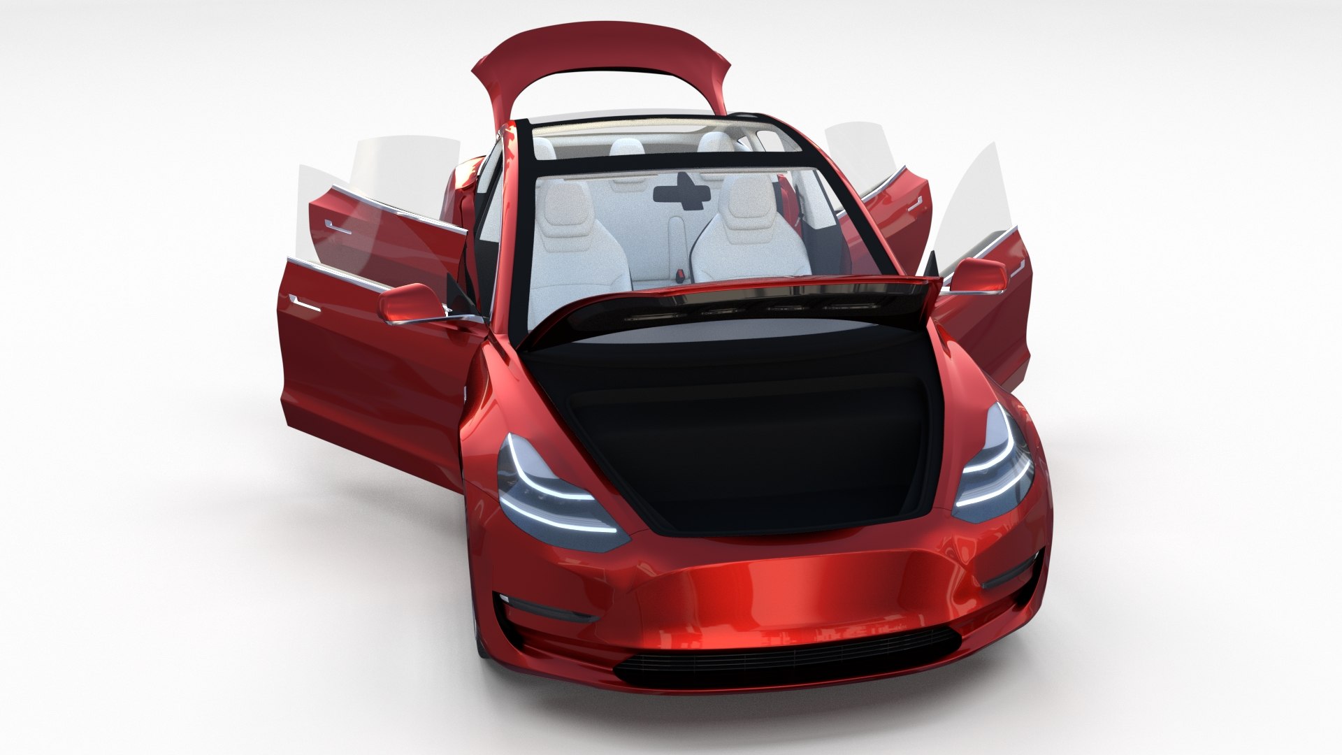 Pack 3 Tesla Interior 3D Model - TurboSquid 1154198