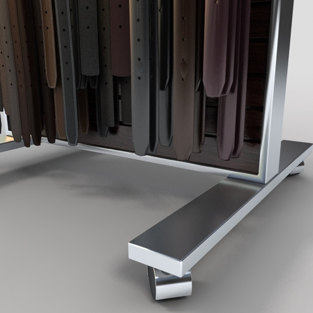 3d belt rack display model