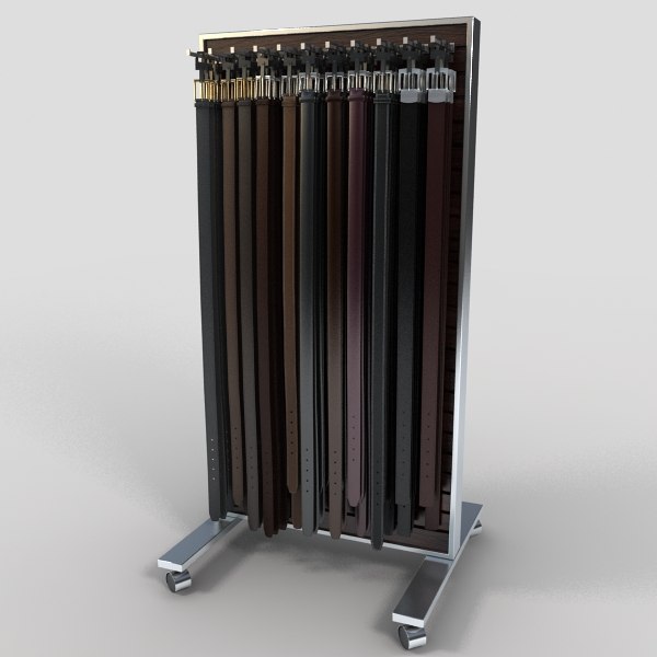 3d belt rack display model