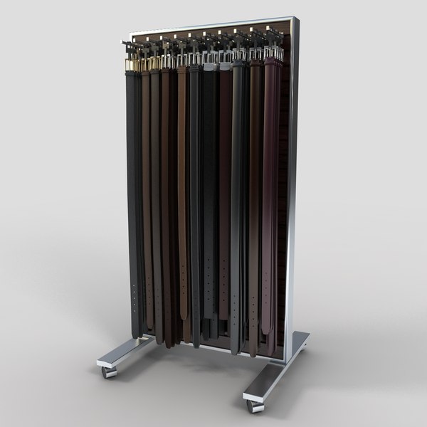 3d belt rack display model