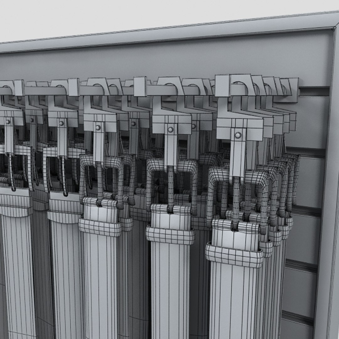 3d belt rack display model