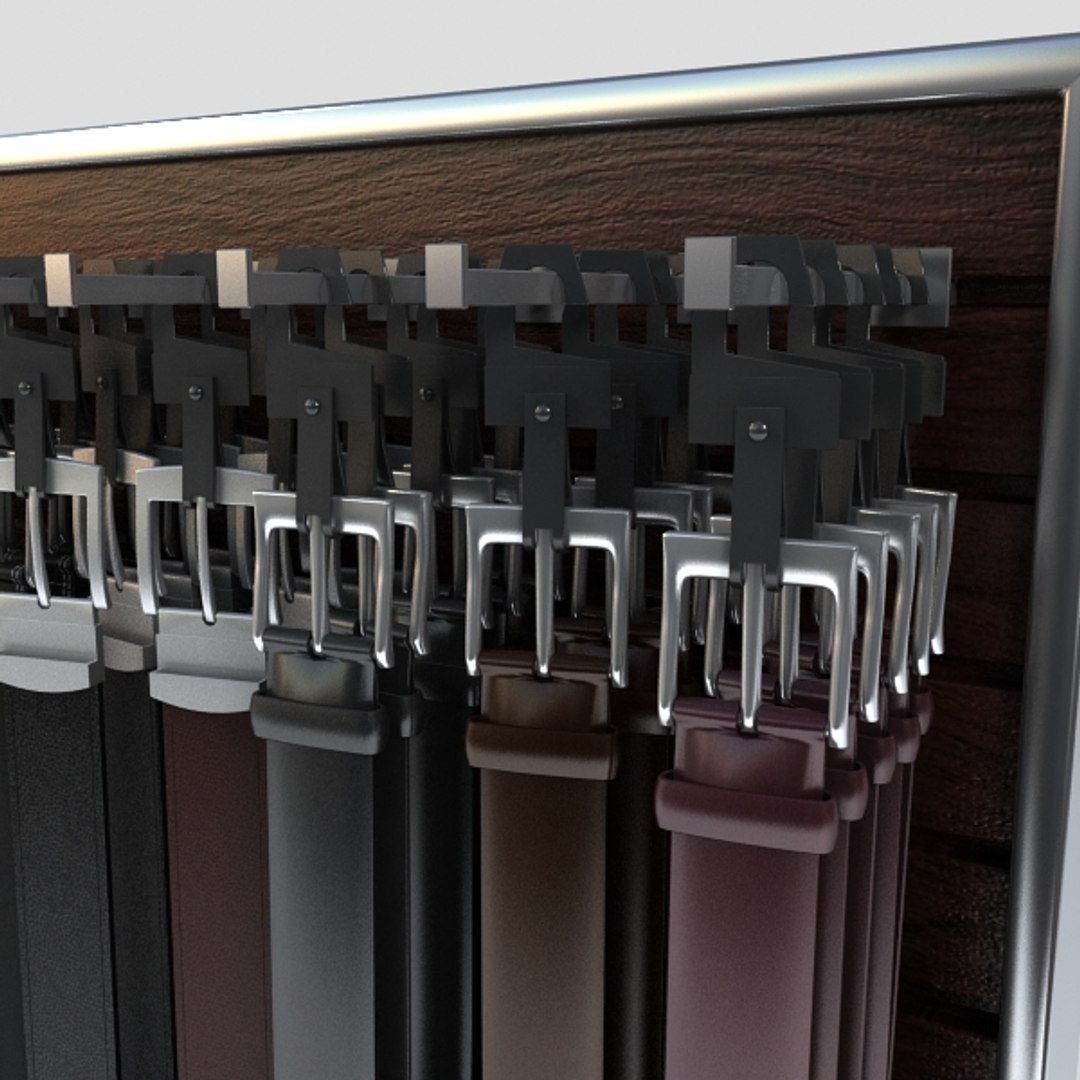 3d belt rack display model