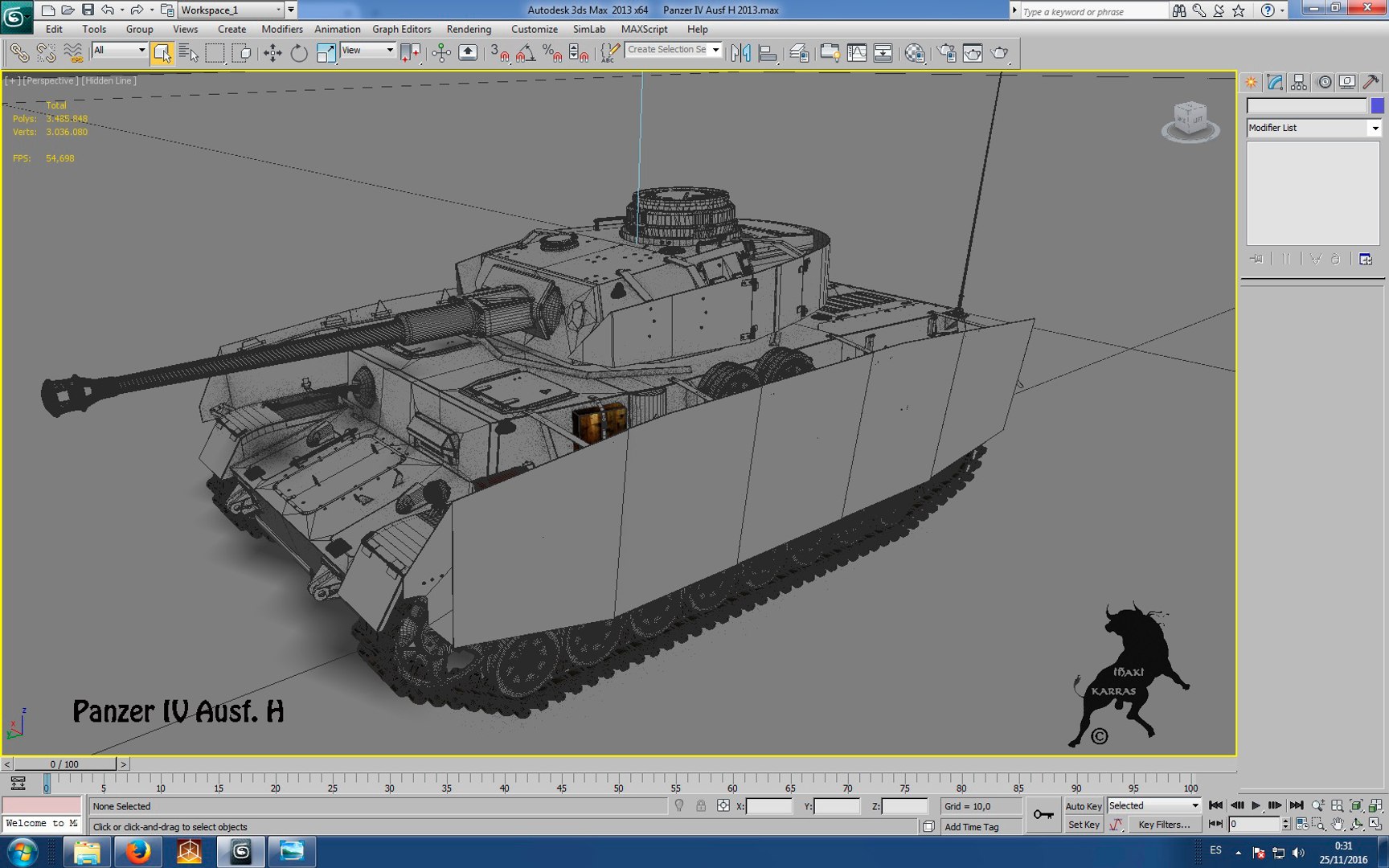 3d Model Panzer Iv Ausf H