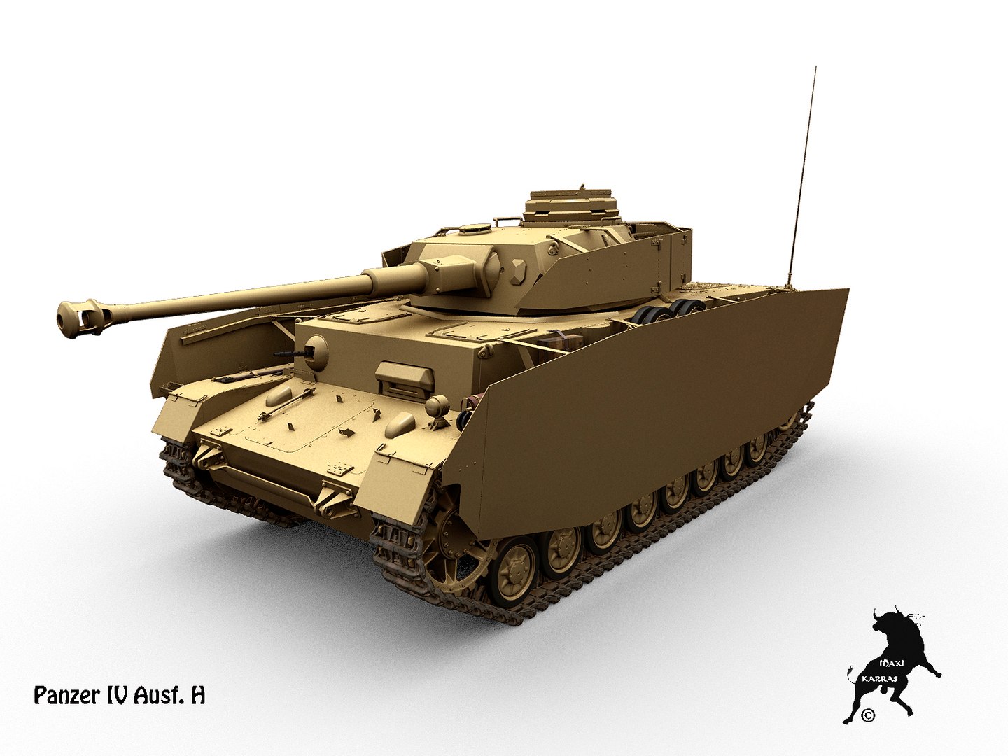 3d Model Panzer Iv Ausf H
