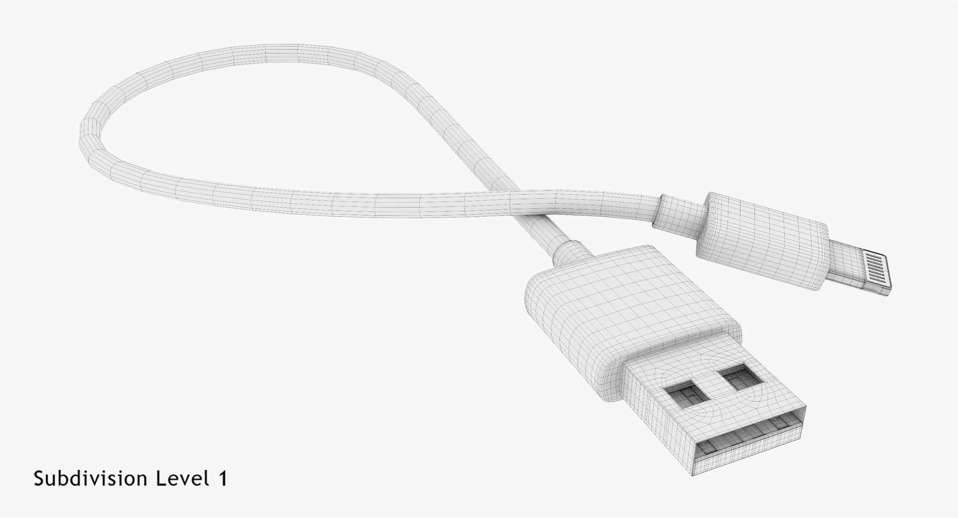3D Usb Type-a Male Lightning Model - TurboSquid 1269795