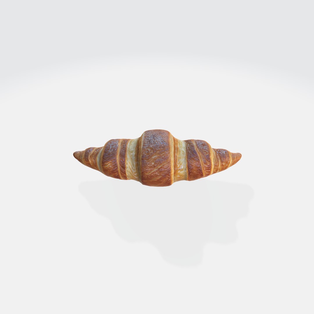 3D A Freshly Baked Croissant - TurboSquid 2259688