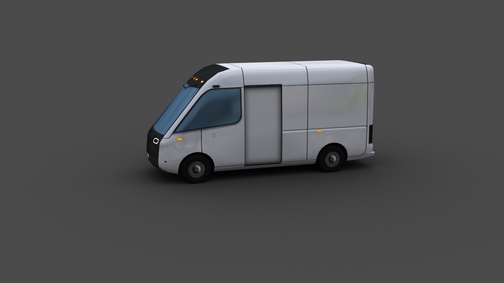 Electric Van Arrival Lowpoly model - TurboSquid 2182402