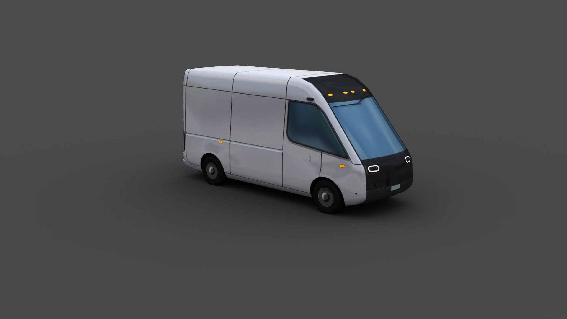 Electric Van Arrival Lowpoly model - TurboSquid 2182402