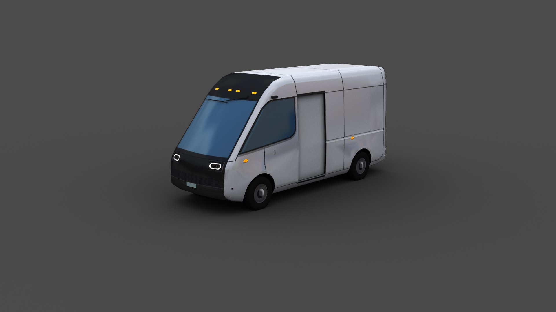 Electric Van Arrival Lowpoly model - TurboSquid 2182402