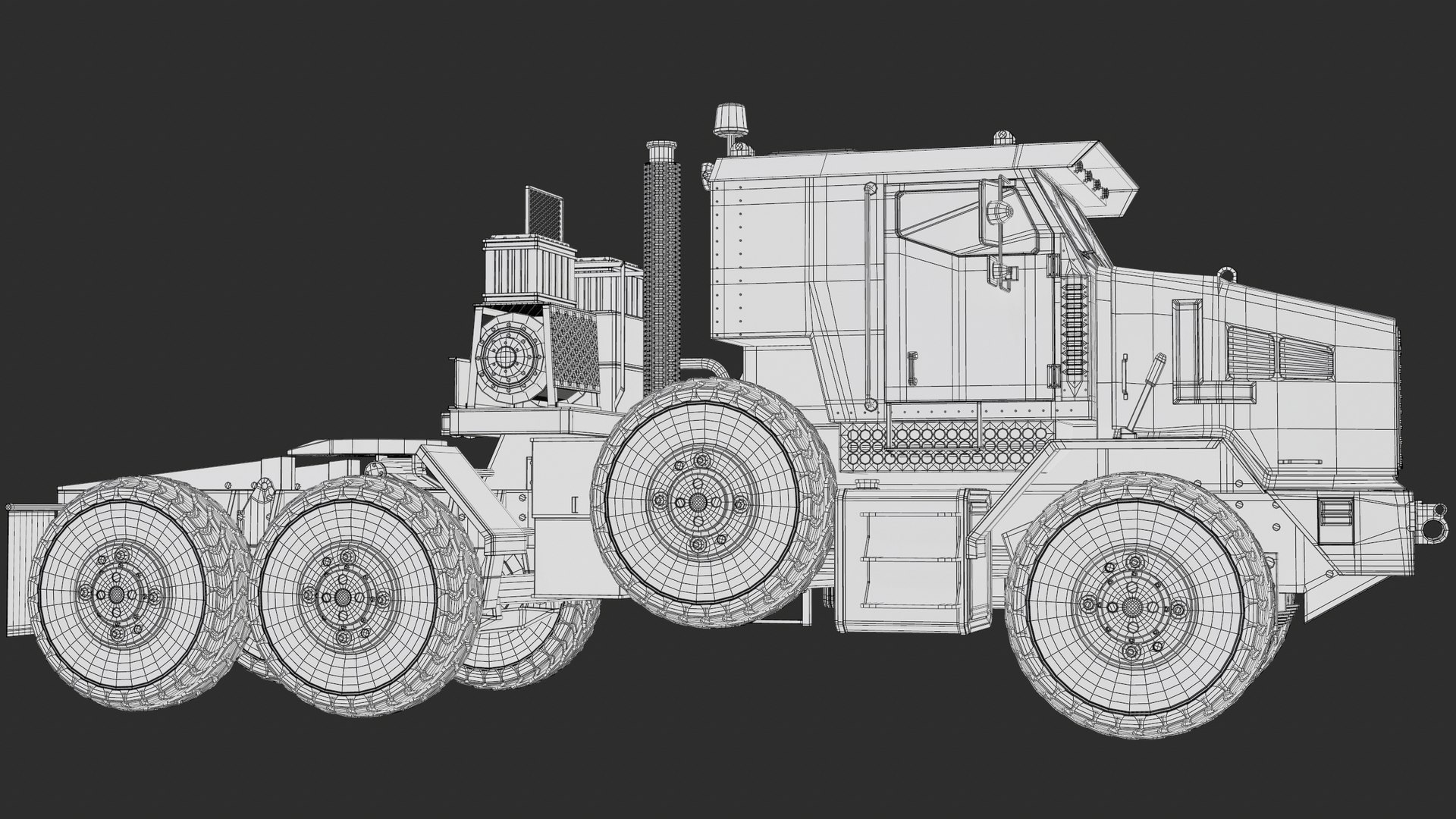 3D Oshkosh M1070 HET Truck Rigged PBR Model - TurboSquid 2145323