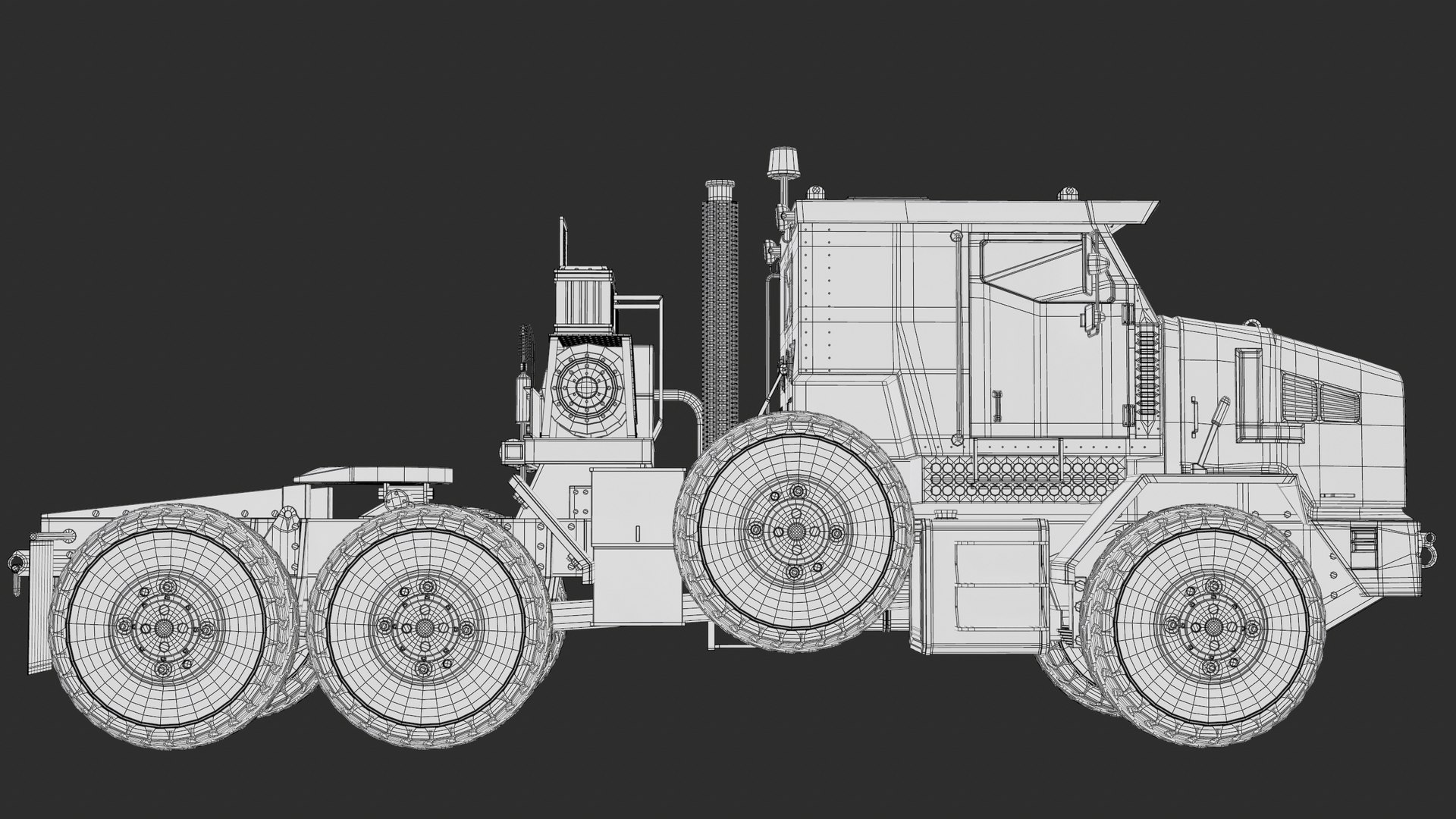 3D Oshkosh M1070 HET Truck Rigged PBR model - TurboSquid 2145323