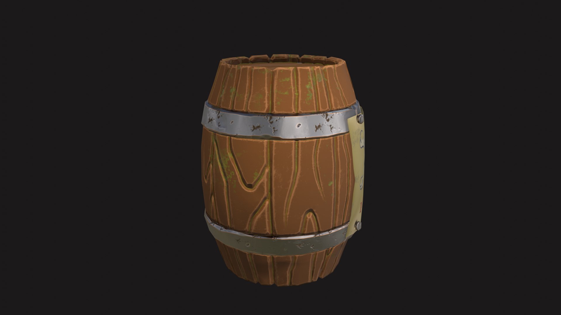 Gunpowder Barrel 3D Model - TurboSquid 2238818
