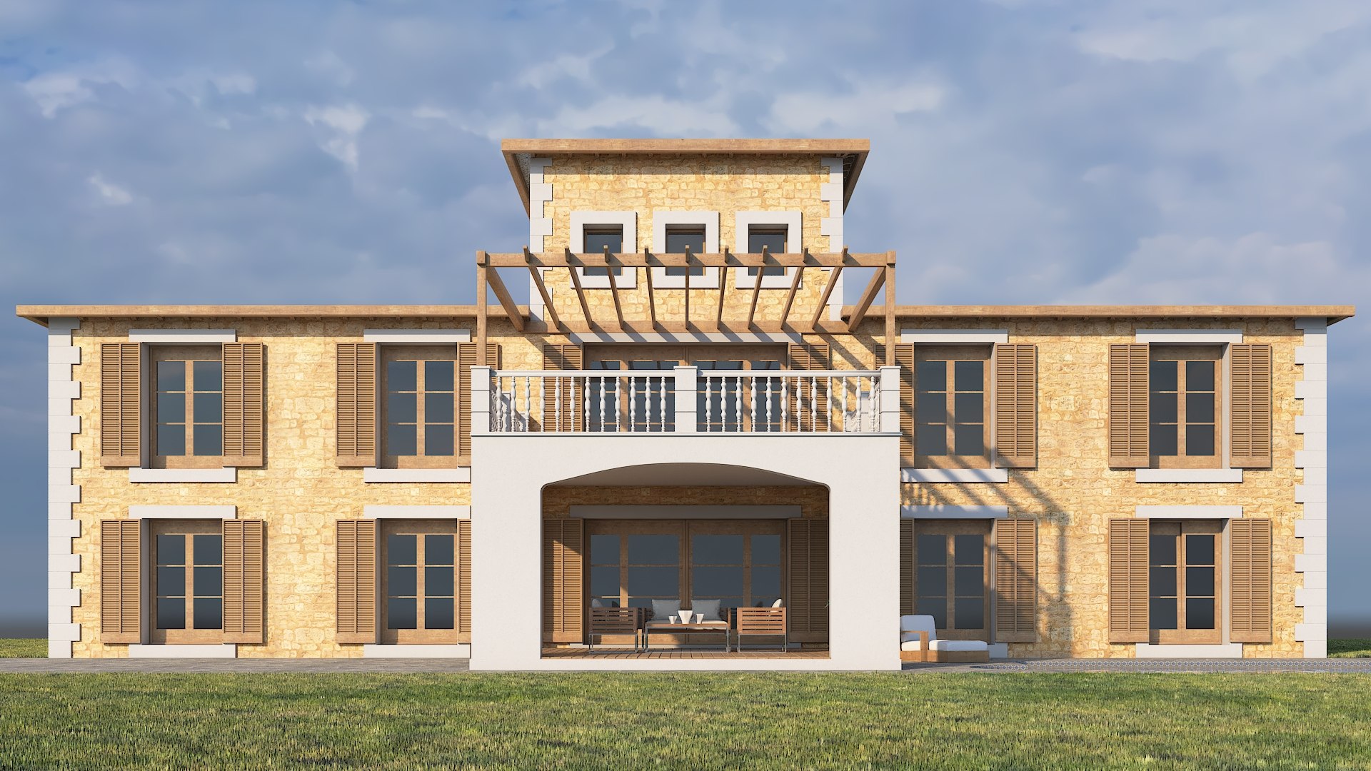 Tuscan Teracce 3D Model - TurboSquid 2206154