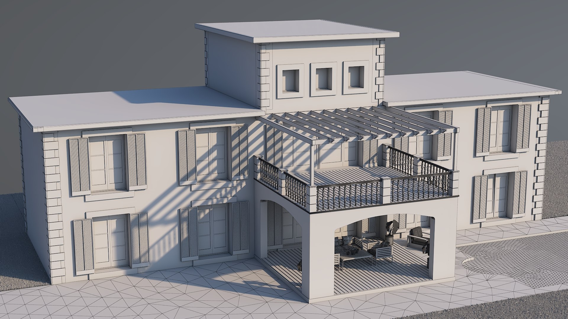 Tuscan Teracce 3D Model - TurboSquid 2206154