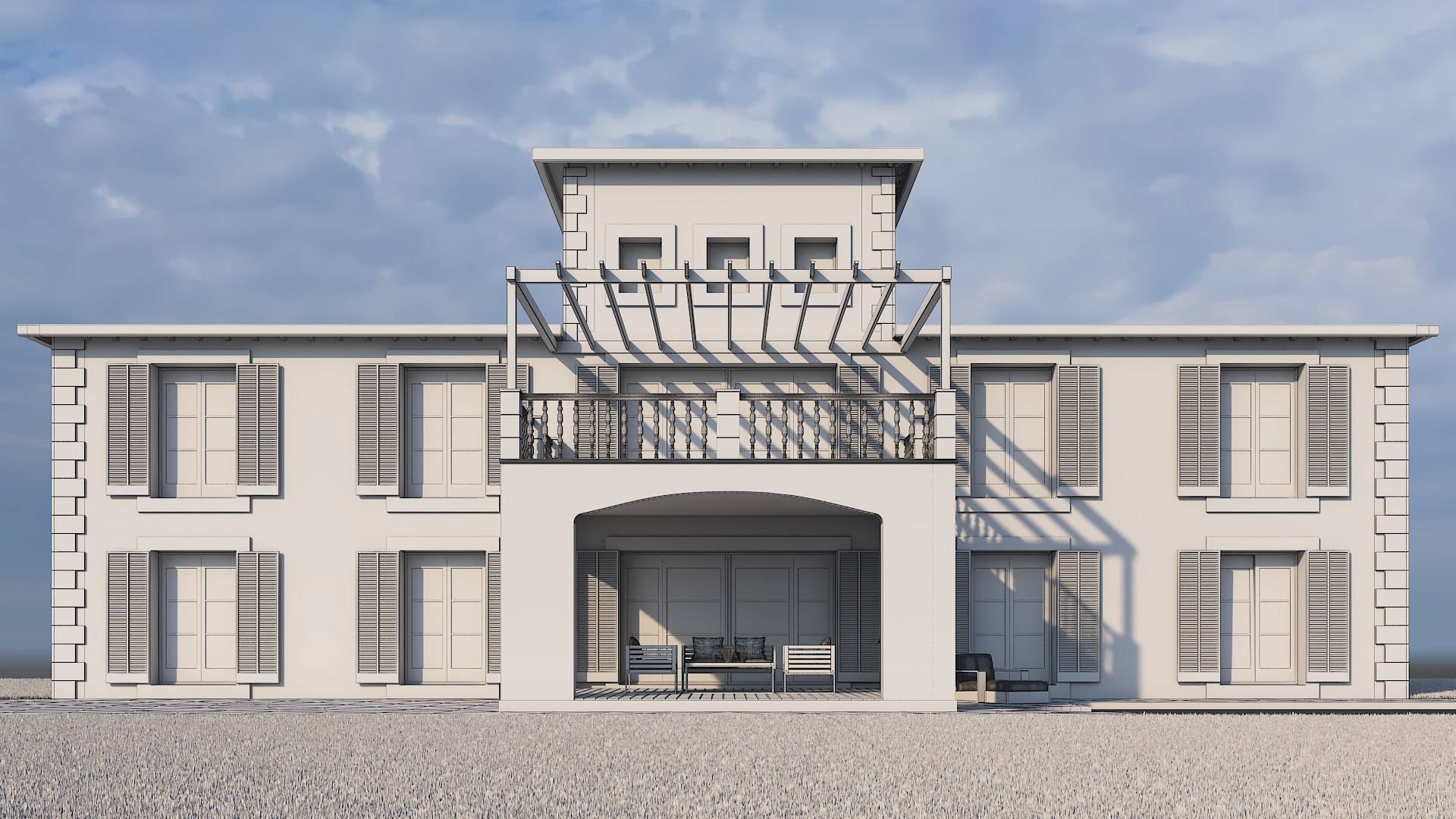 Tuscan Teracce 3D Model - TurboSquid 2206154