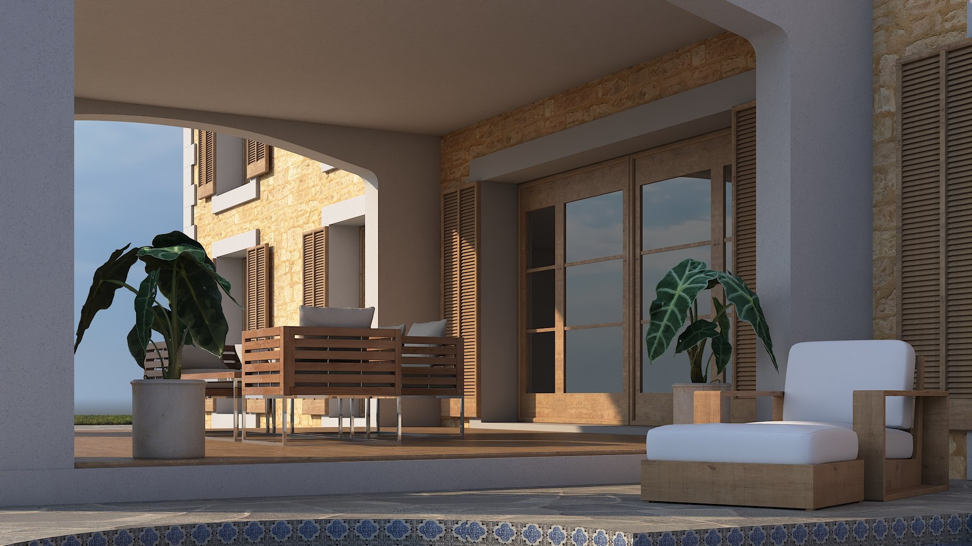 Tuscan Teracce 3D Model - TurboSquid 2206154