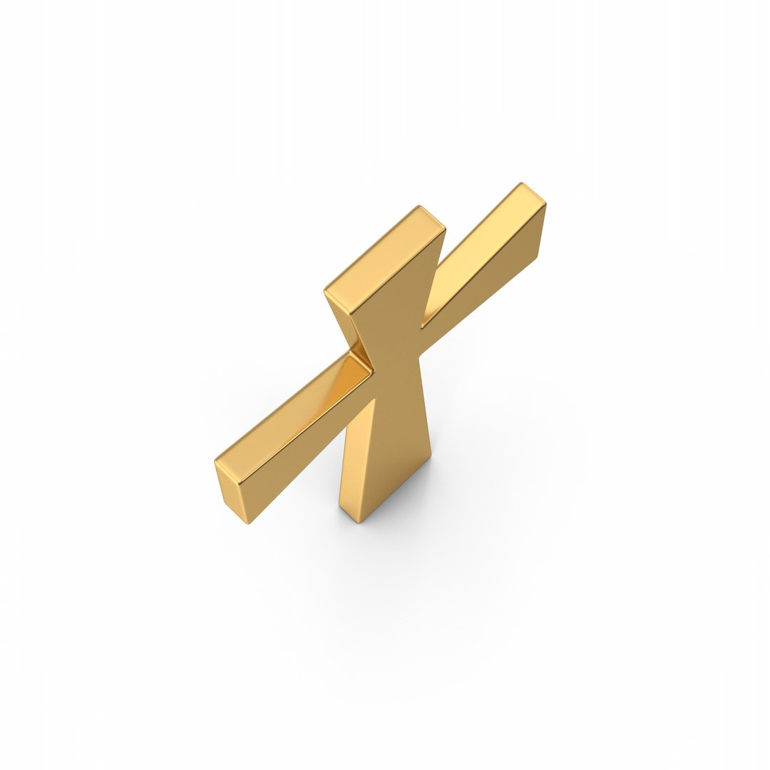 3D Gold Christian Cross - TurboSquid 2228138