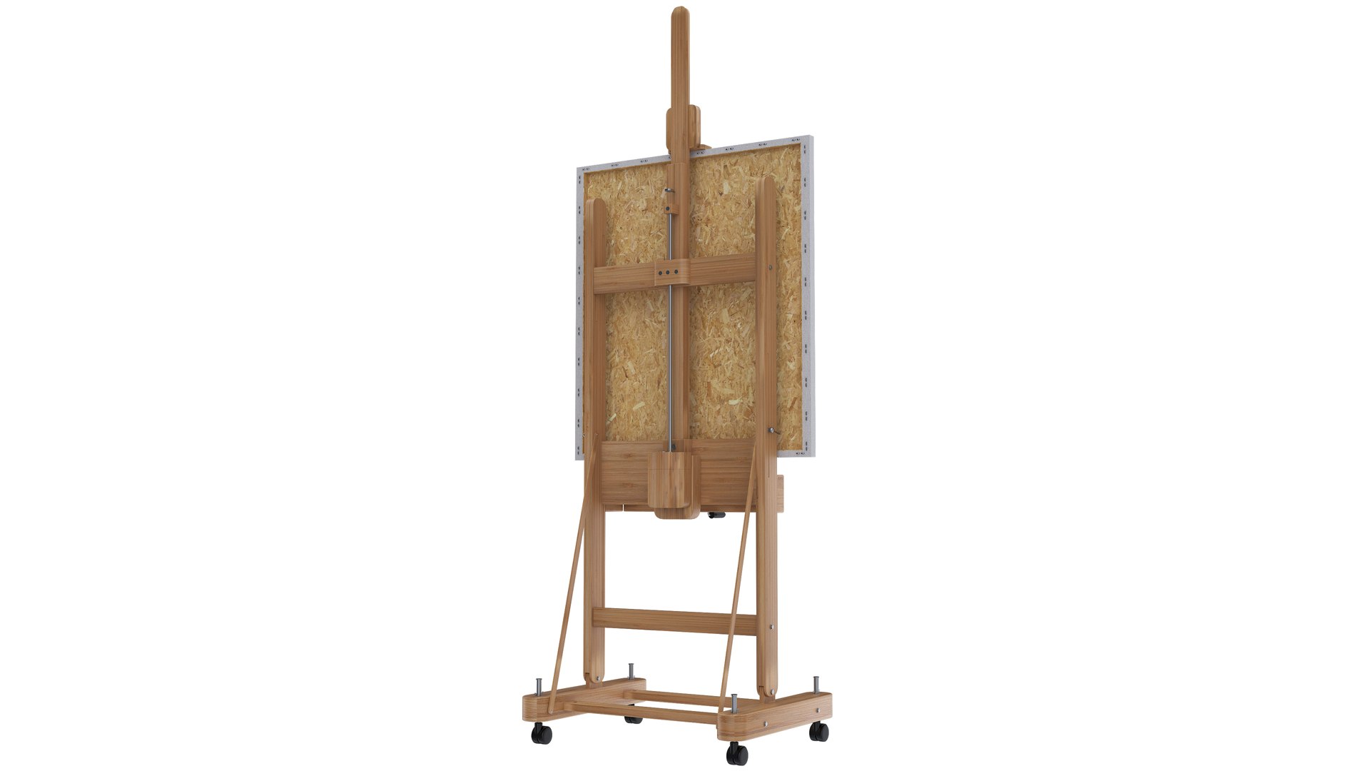 3D Studio Easel With Canvas Model - TurboSquid 2275184