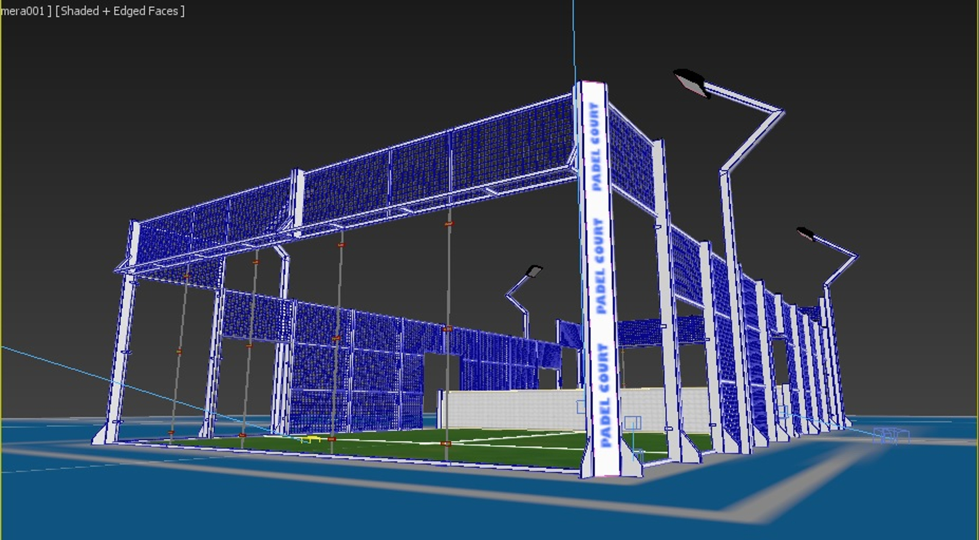 padel court 3d model