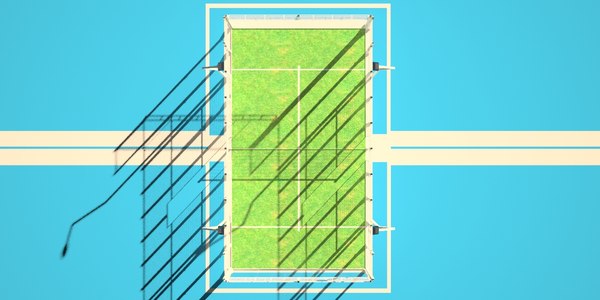 padel court 3d model
