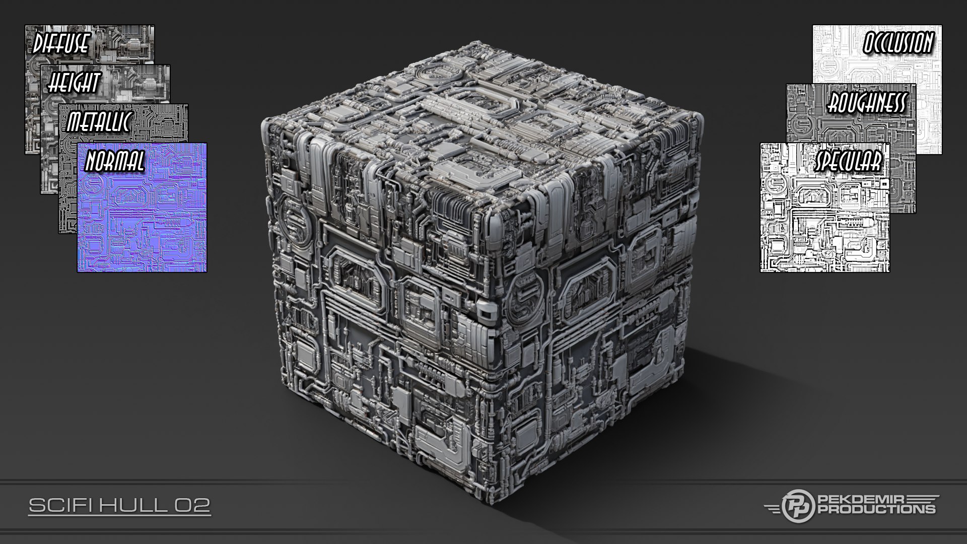 3D PBR Scifi Hull Texture Collection - TurboSquid 2105679