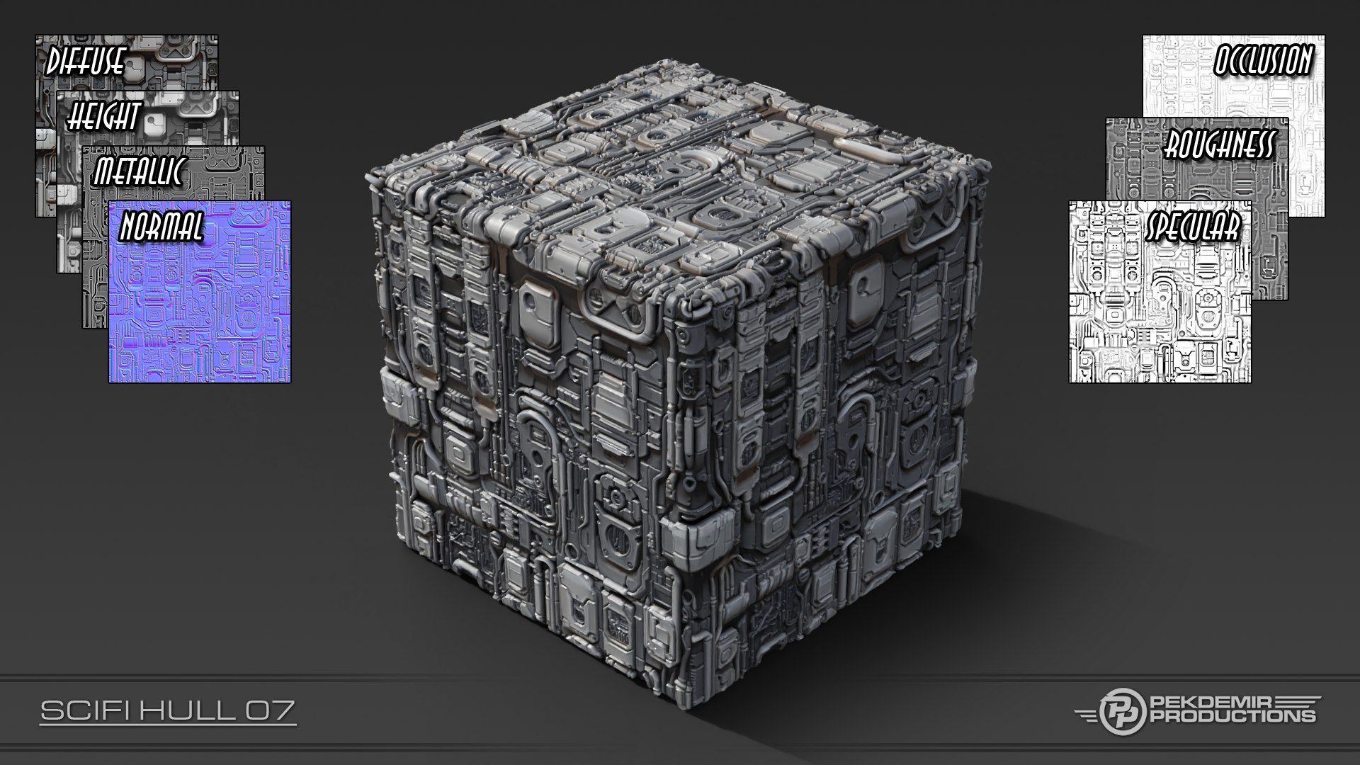 3D PBR Scifi Hull Texture Collection - TurboSquid 2105679