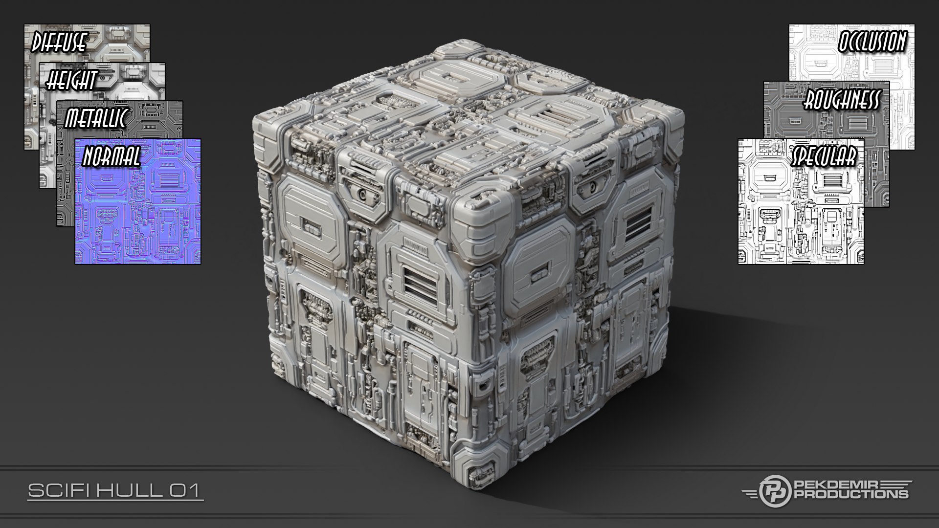 3D PBR Scifi Hull Texture Collection - TurboSquid 2105679
