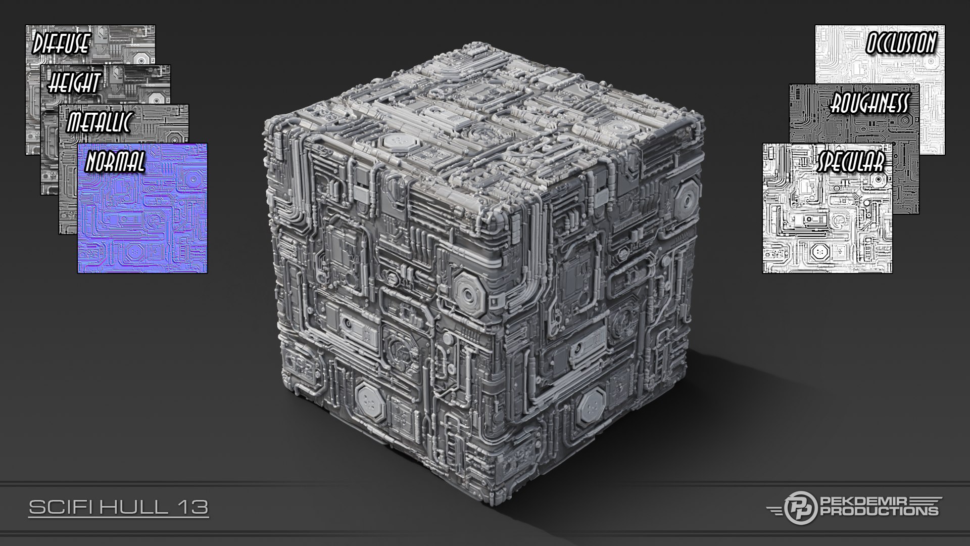 3D PBR Scifi Hull Texture Collection - TurboSquid 2105679