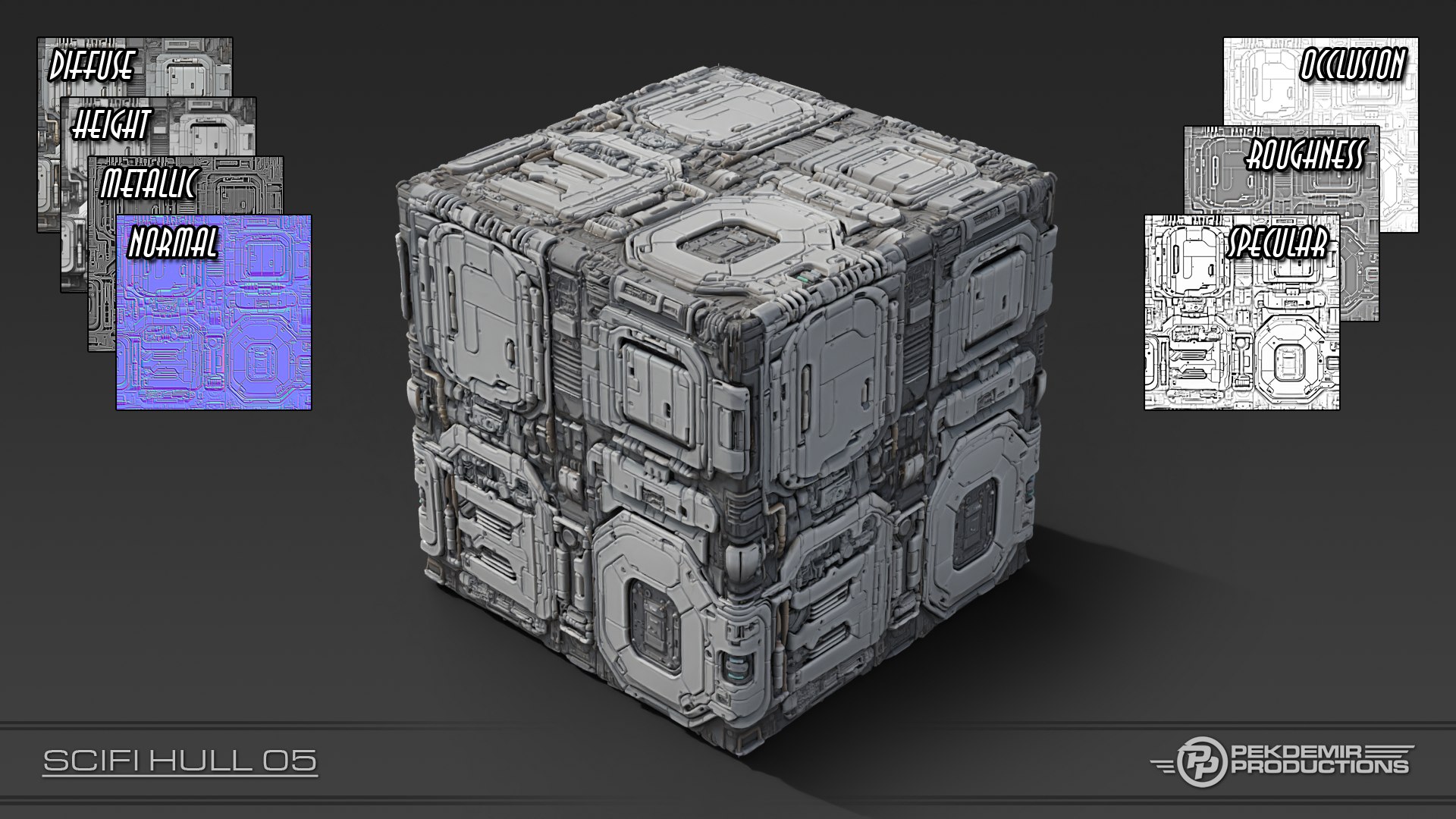 3D PBR Scifi Hull Texture Collection - TurboSquid 2105679