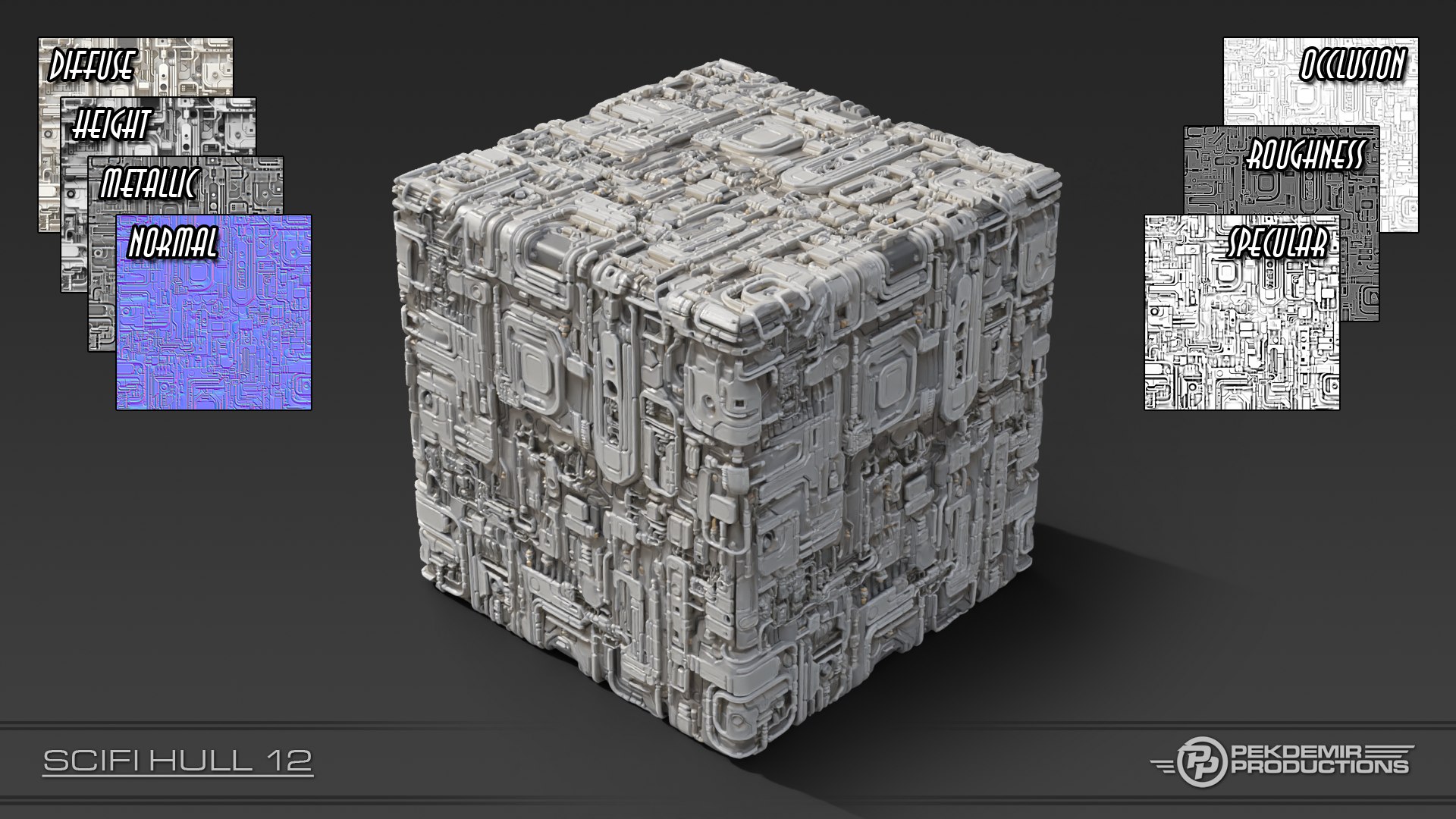 3D PBR Scifi Hull Texture Collection - TurboSquid 2105679