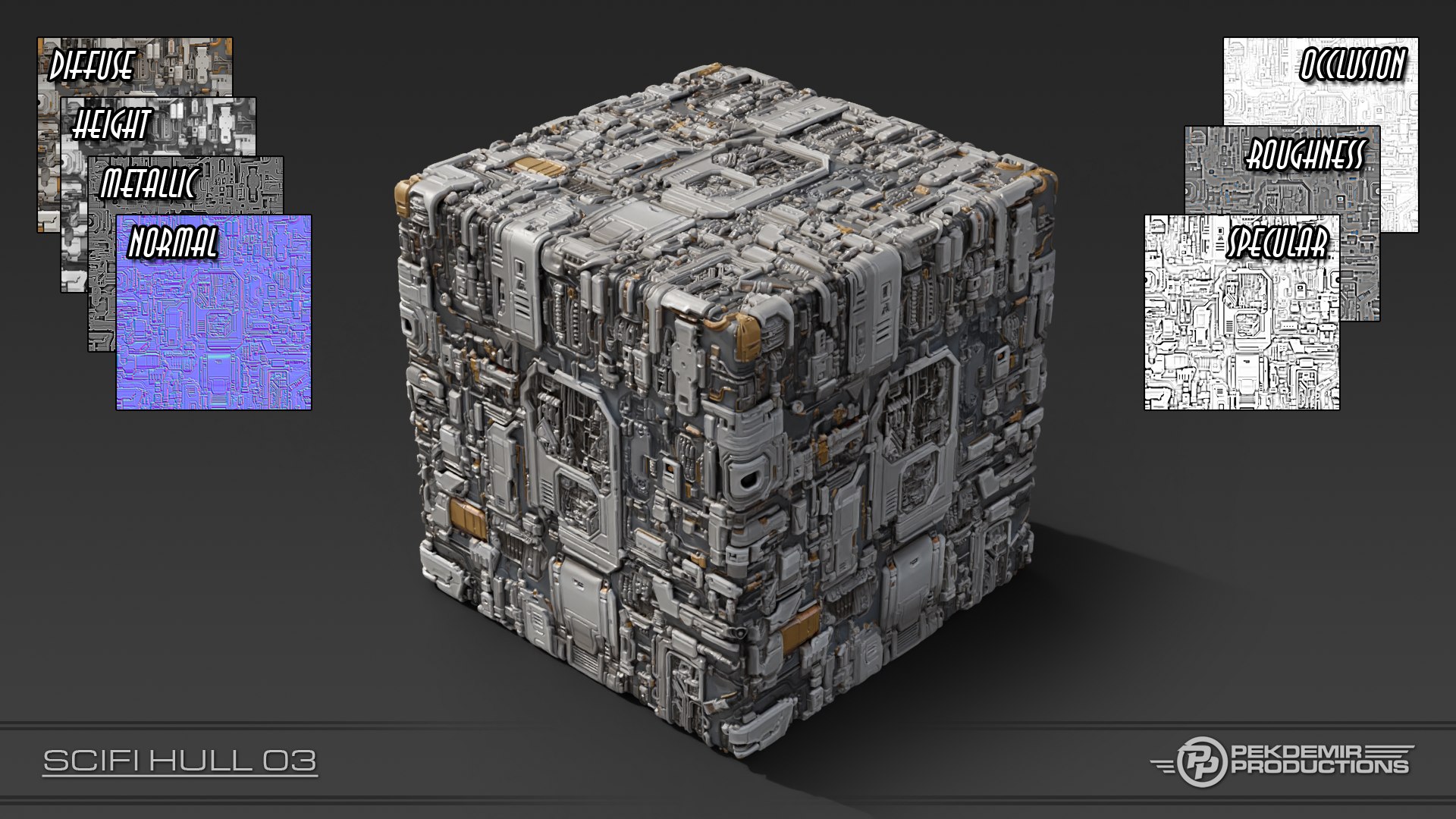 3D PBR Scifi Hull Texture Collection - TurboSquid 2105679