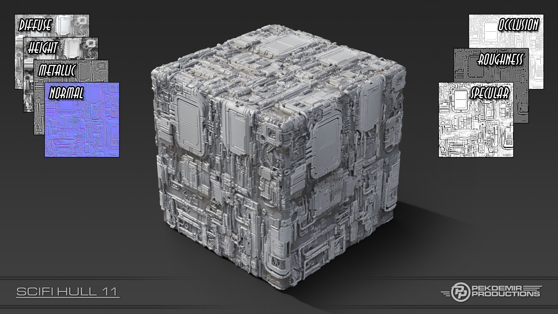 3D PBR Scifi Hull Texture Collection - TurboSquid 2105679