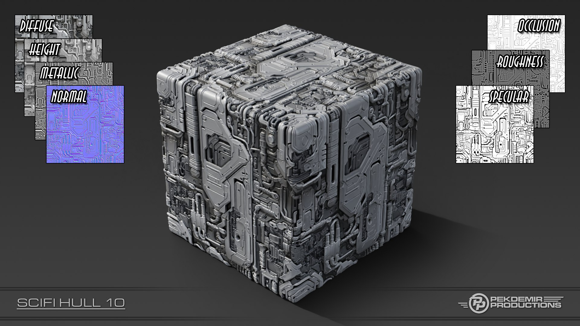 3D PBR Scifi Hull Texture Collection - TurboSquid 2105679