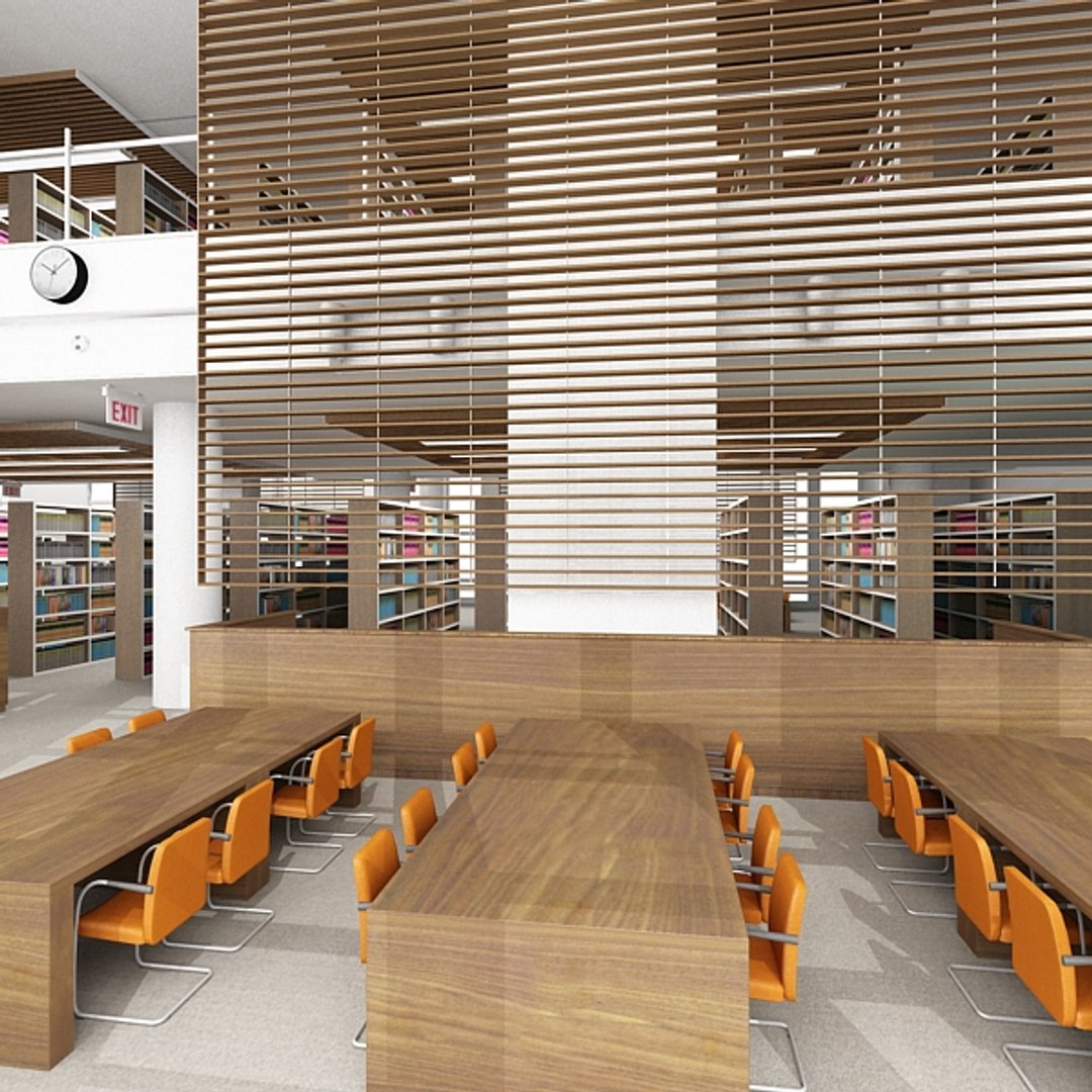 Library Version 3d Model