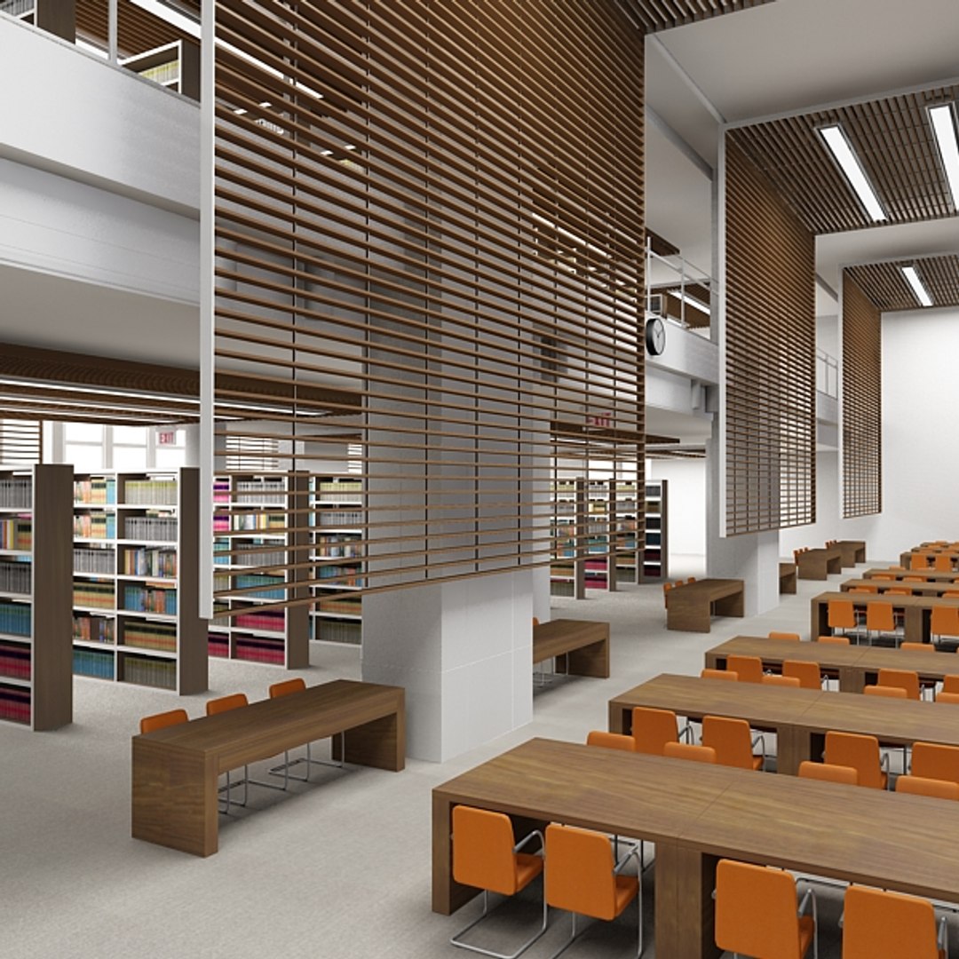 Library Version 3d Model