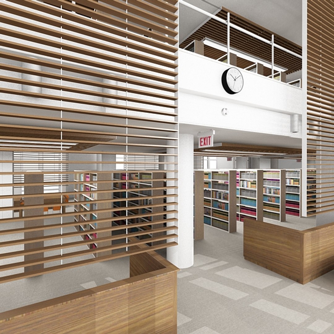 Library Version 3d Model