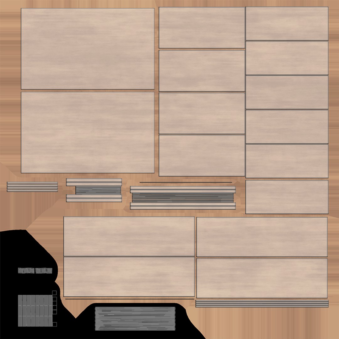 3D Model Storage Light Brown - TurboSquid 1221827