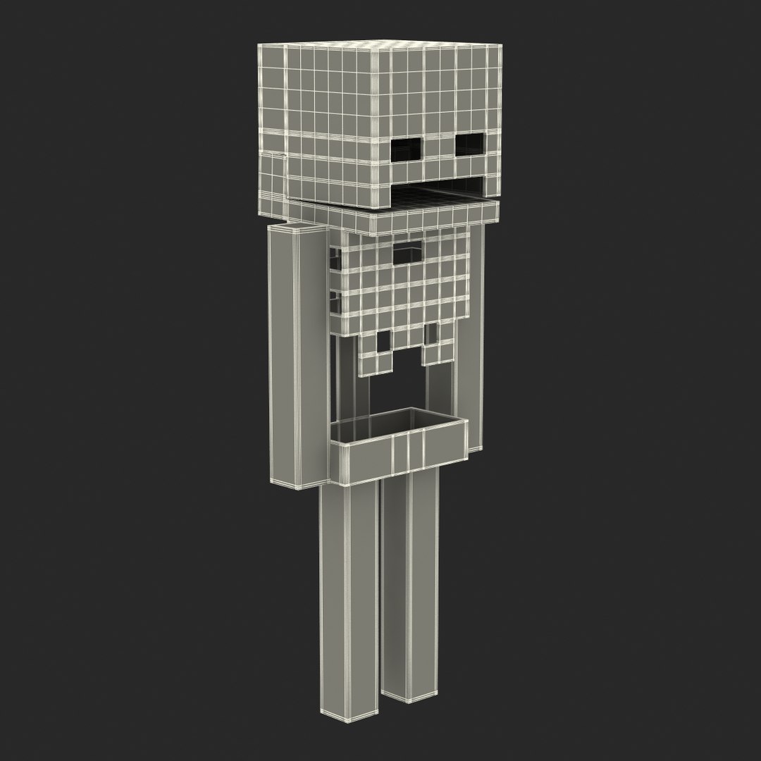 3D model minecraft skeleton rigged modo - TurboSquid 1537617