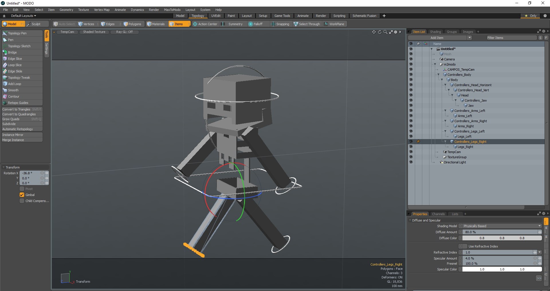 3D model minecraft skeleton rigged modo - TurboSquid 1537617