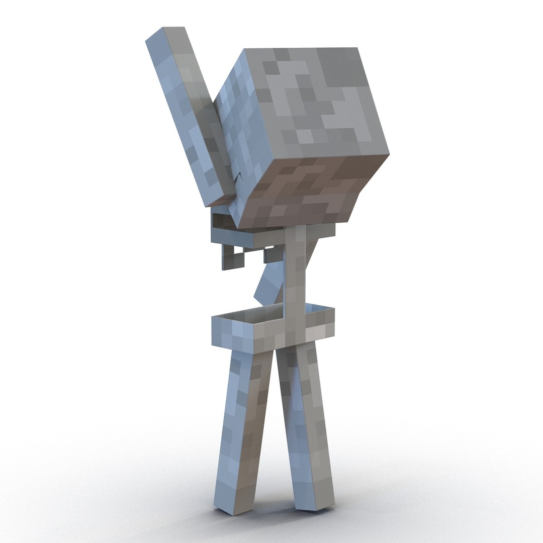 3D Model Minecraft Skeleton Rigged Modo - TurboSquid 1537617