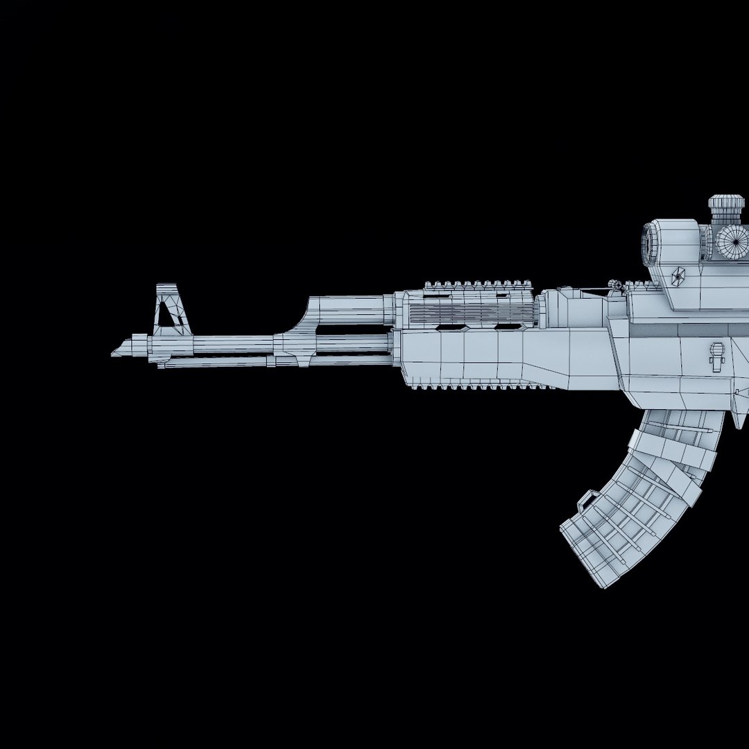 3d Model Rifle Gun