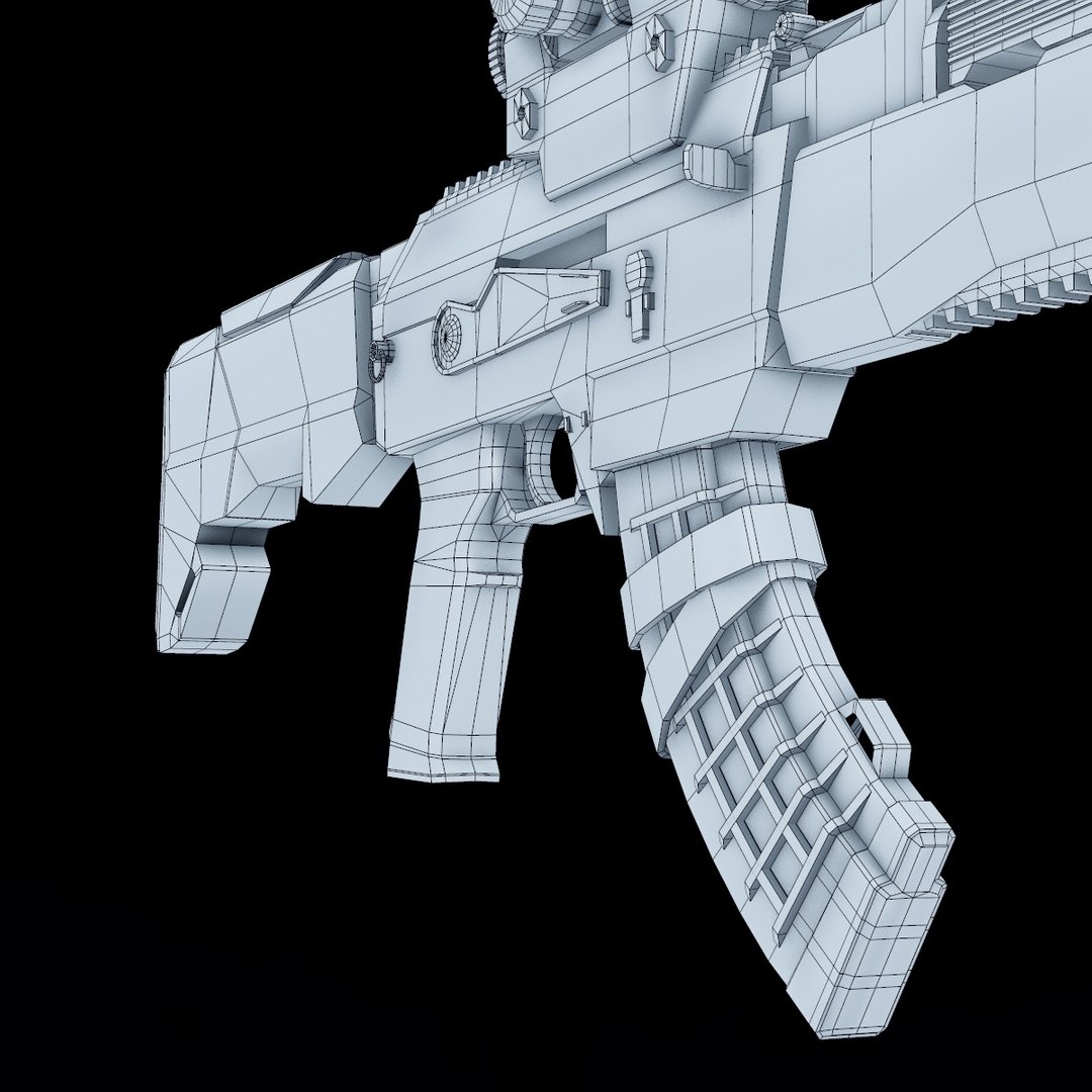 3d Model Rifle Gun