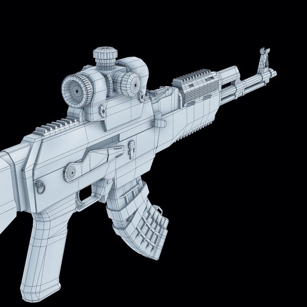 3d model rifle gun