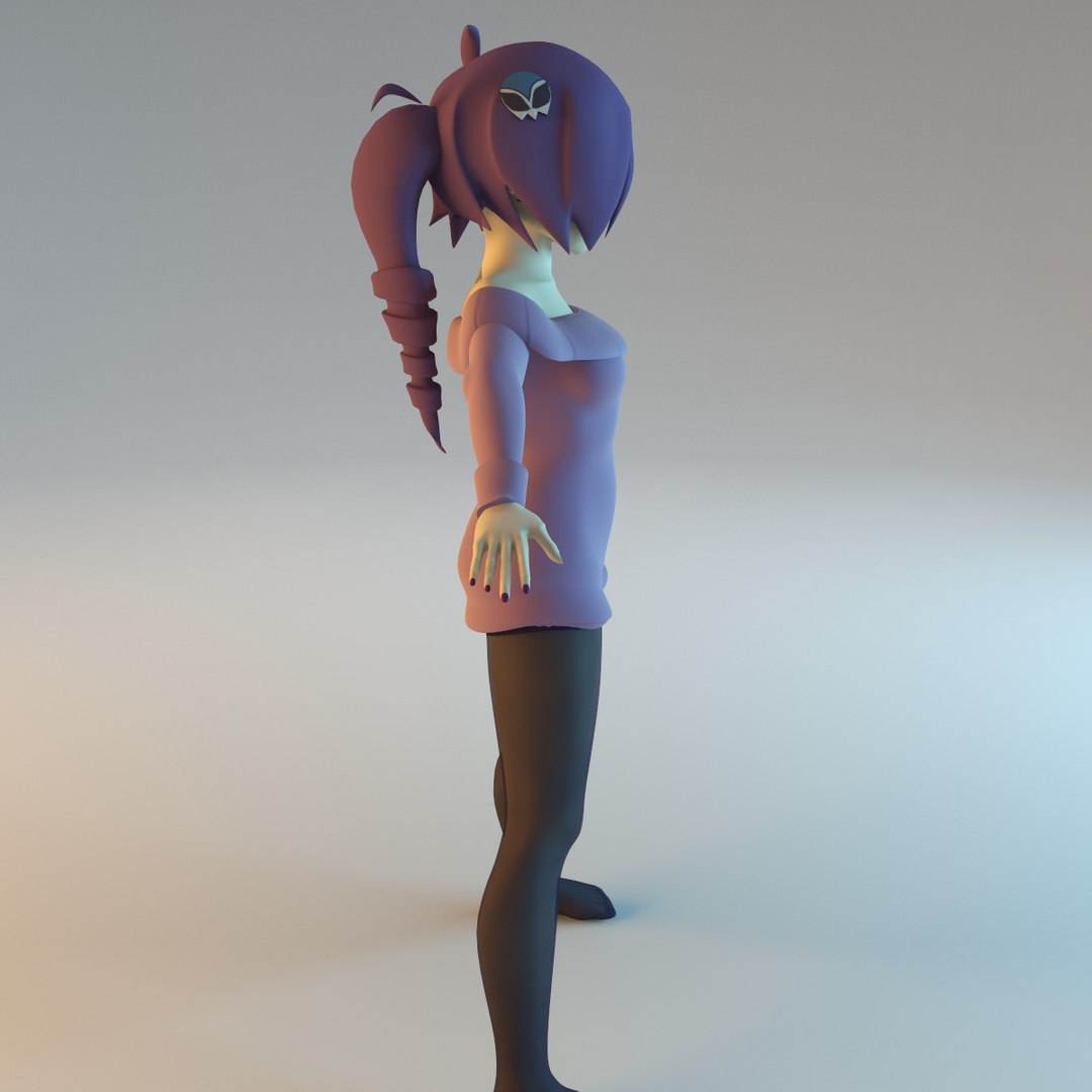 3d Zone Tan Character Rigged Model
