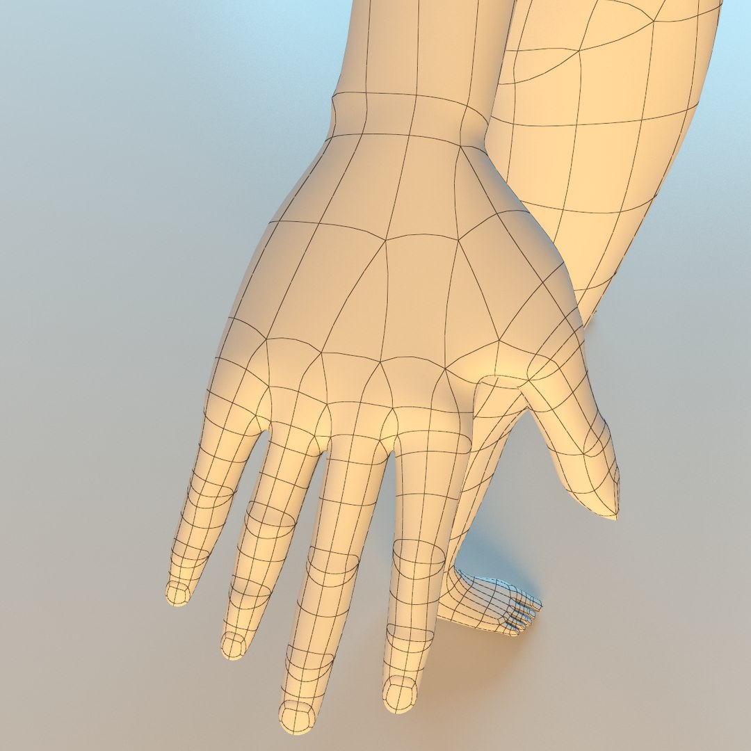 3d zone tan character rigged model