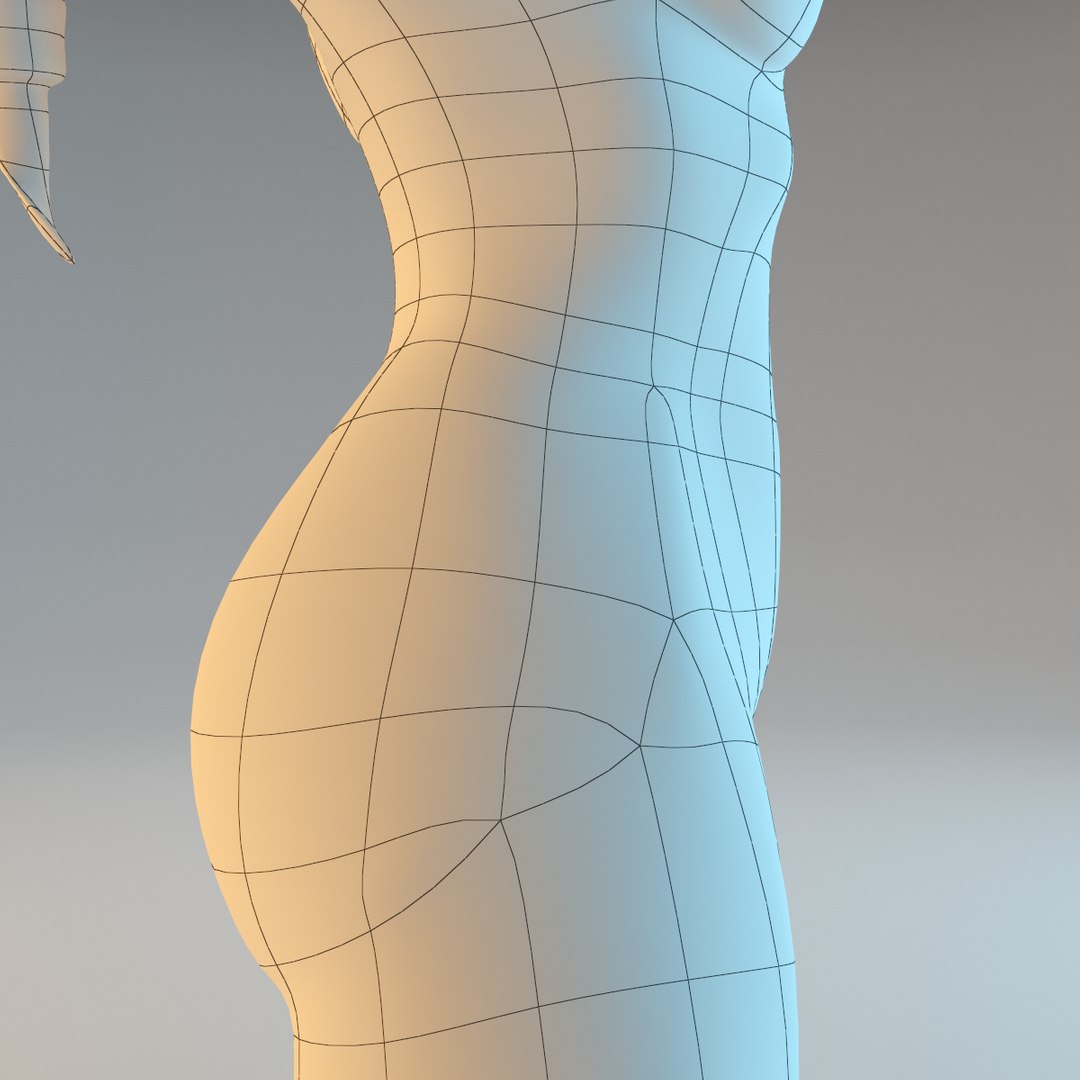 3d Zone Tan Character Rigged Model