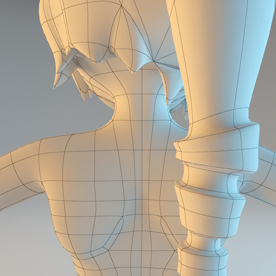 3d Zone Tan Character Rigged Model