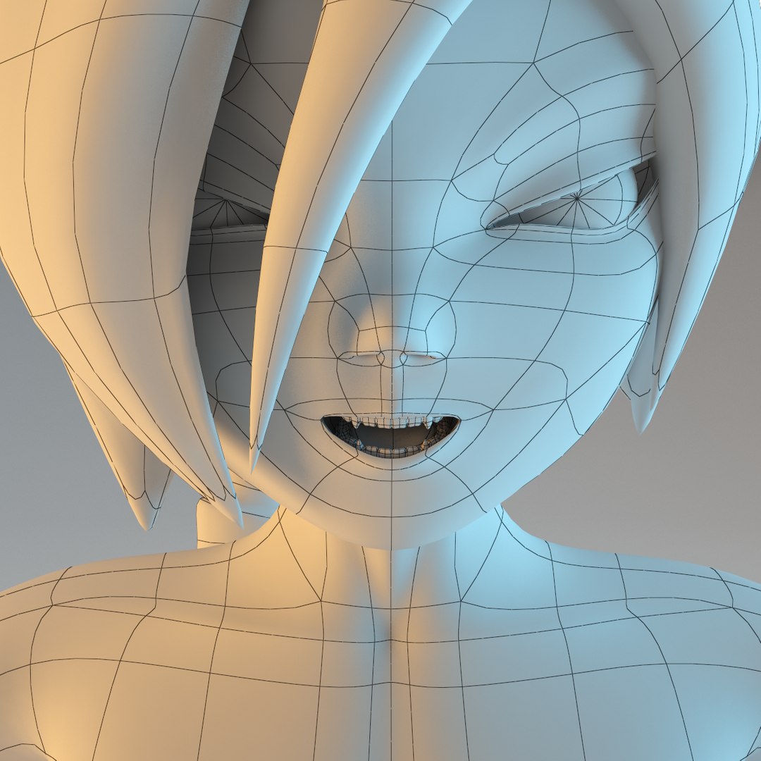 3d Zone Tan Character Rigged Model